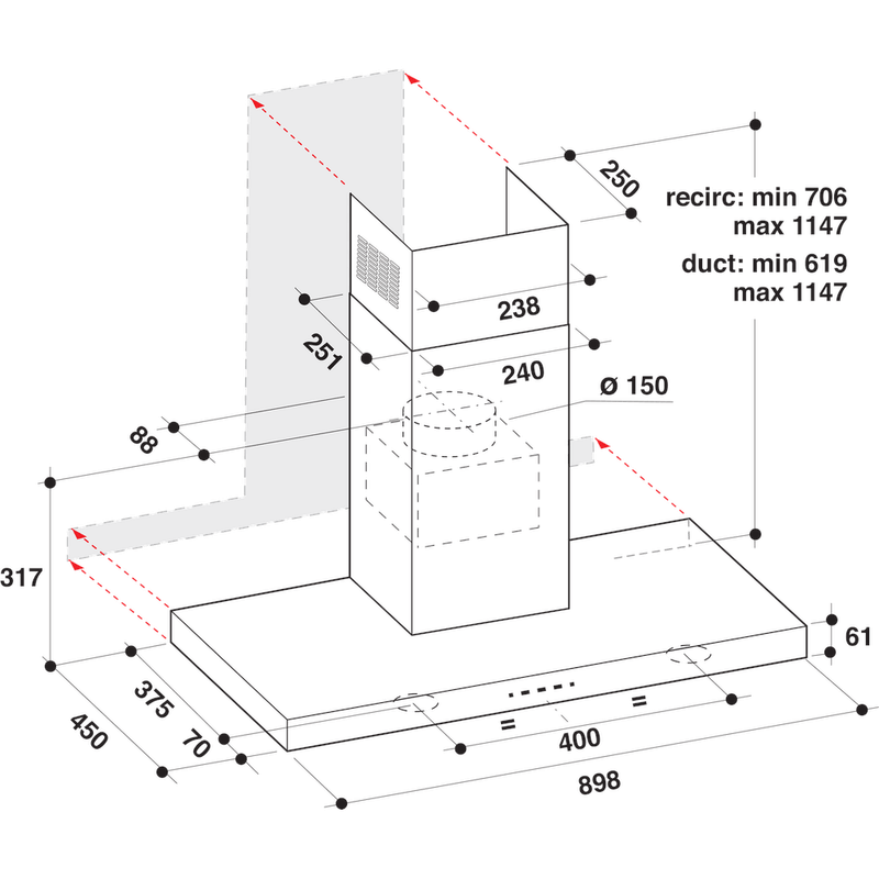Cappa Whirlpool - AKR 759/1 IX - Whirlpool Italia